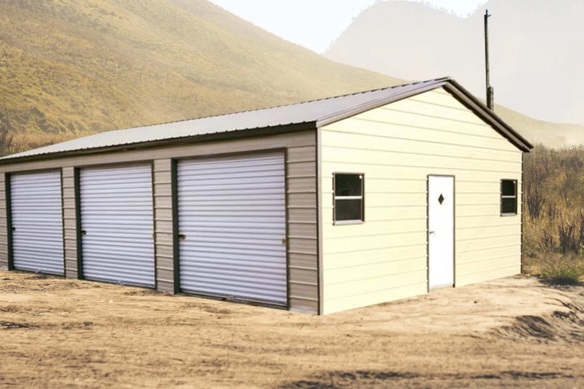 Tri-City Side Garage 20x30x9 - Big Buildings Direct