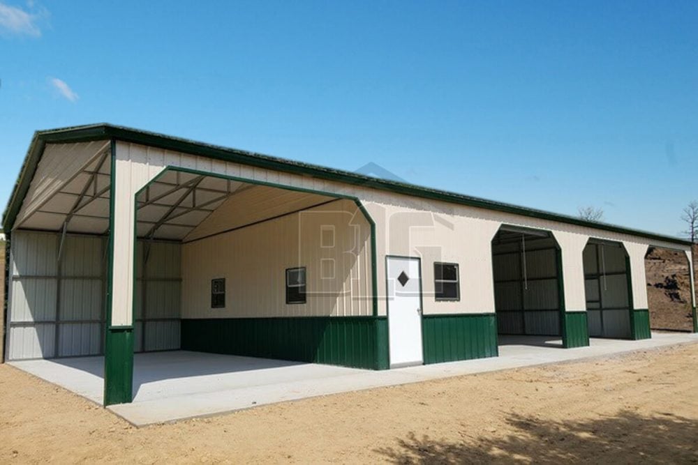 Caitlyn's Steel Horse Barn 36x30 - Big Buildings Direct