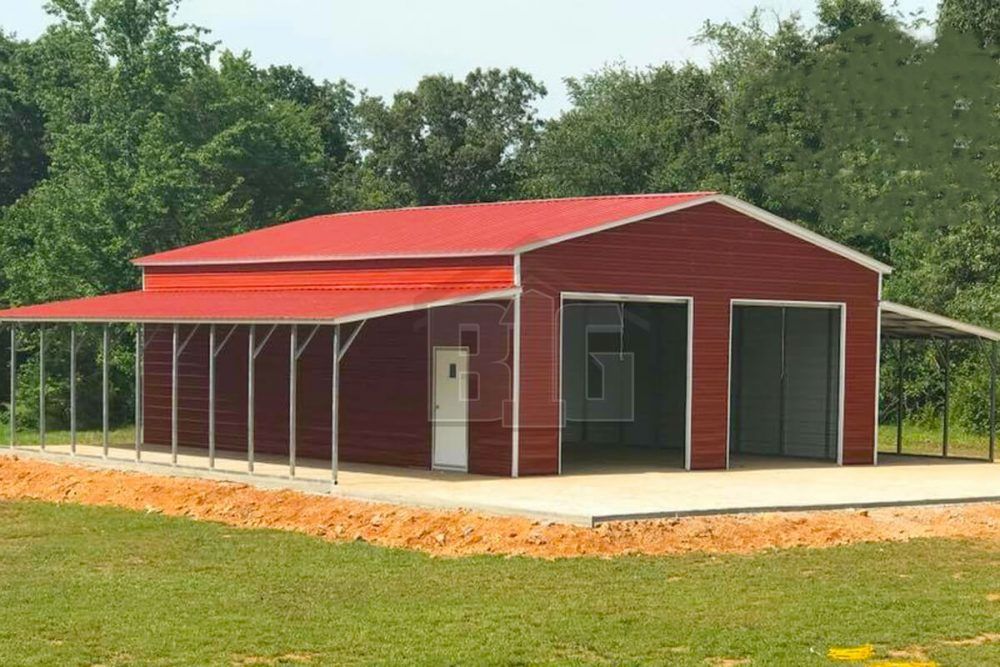 The Las Vegas Metal Barn 46x35x12/8 - Big Buildings Direct